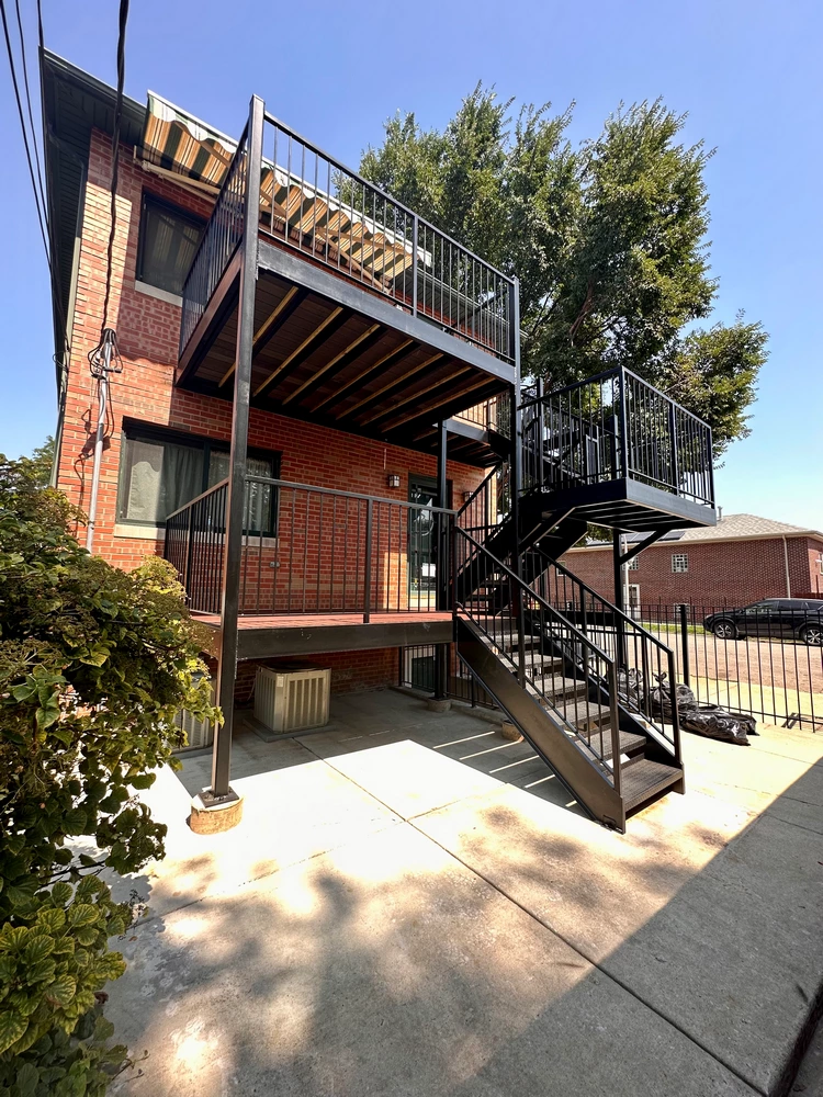 Metal Staircase - Chicagoscape Metal Porch